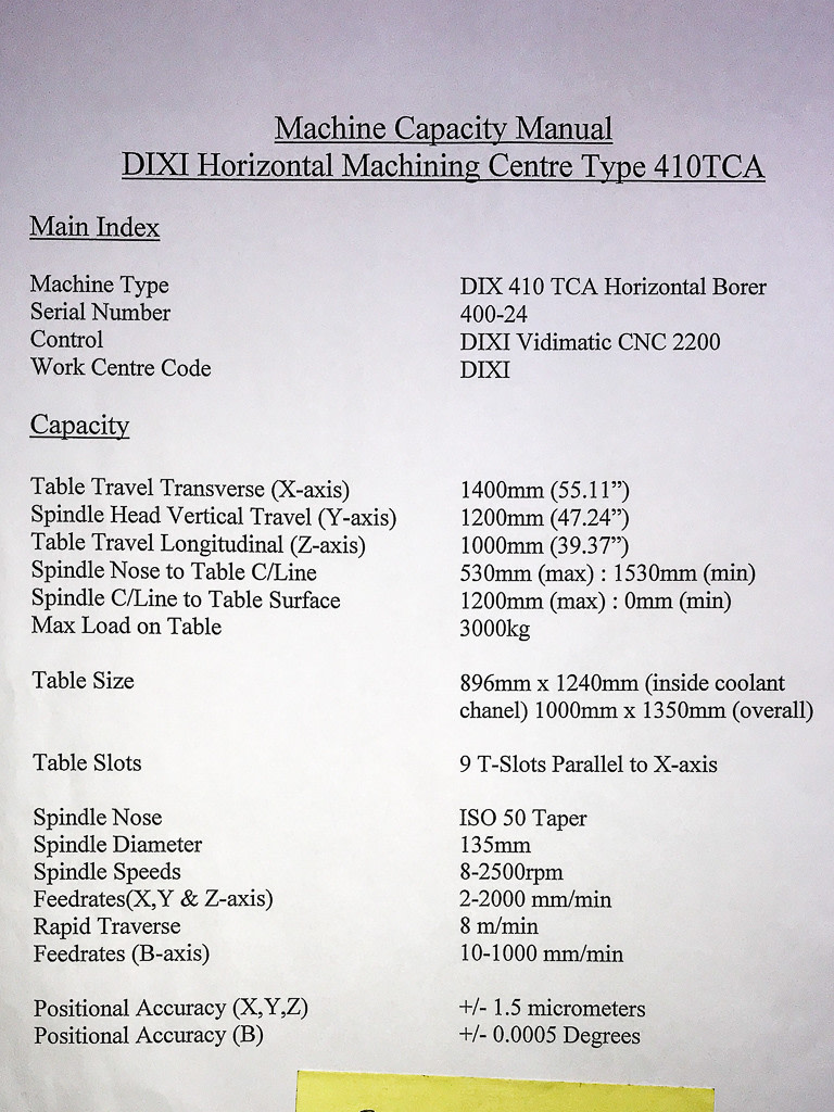 CNC HORIZONTAL BORING MACHINING CENTER DIXI – ASSK Machinery Canada