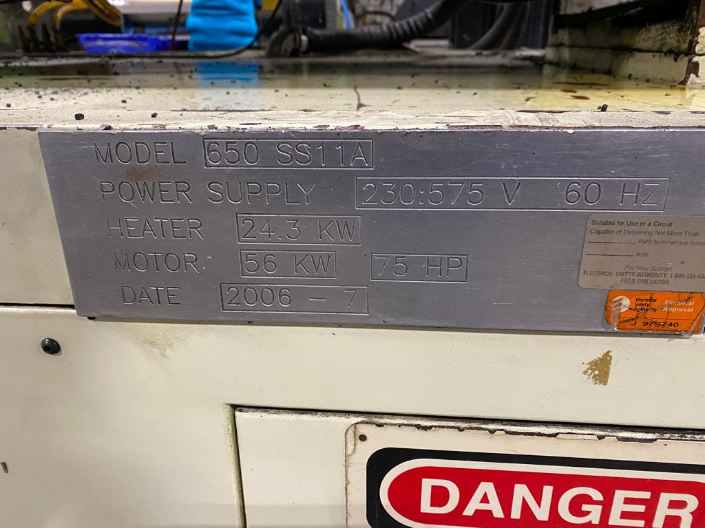 USED SHIN CHANG YEI INJECTION MOLDING MACHINE – ASSK Machinery Canada